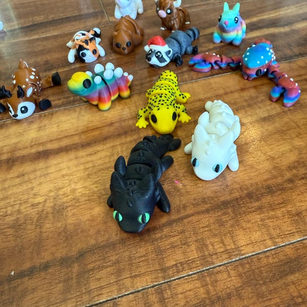 Mini Fidget Animal Party Packs Baby Animals Articulated Toys - Etsy