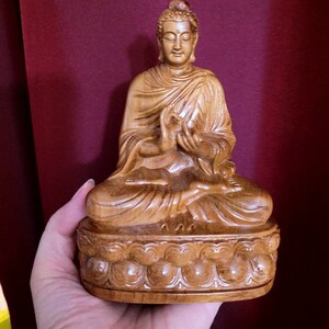 Happy Buddha Laughing Buddha Statue, Maitreya Buddha, Wooden Buddha ...