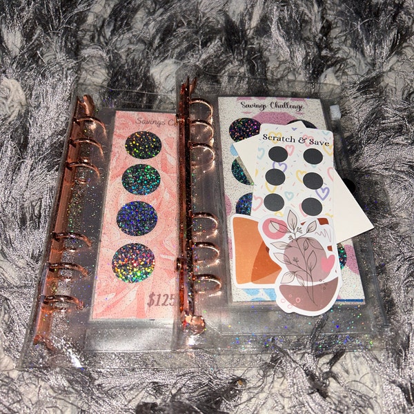 Beginner 15 Card Binder, Scratch off Savings Binder, Five Different ...