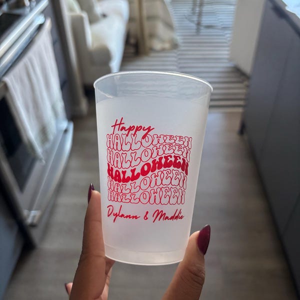 Personalized Wedding Cups Frost Flex Cups, Customizable for Couples ...
