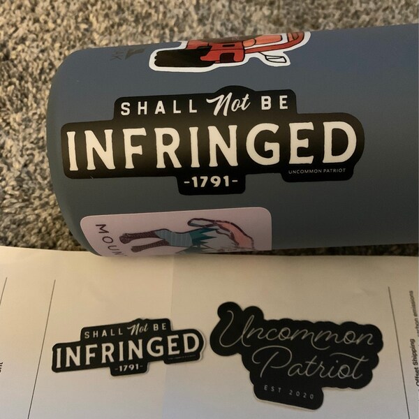 Shall Not Be Infringed Sticker Decal 2nd Amendment Sticker Second ...