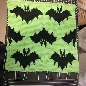Big Bats Overlay Mosaic Pattern - Etsy