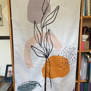 Japanese Art Noren Door Curtain Modern Minimalism Artisan - Etsy