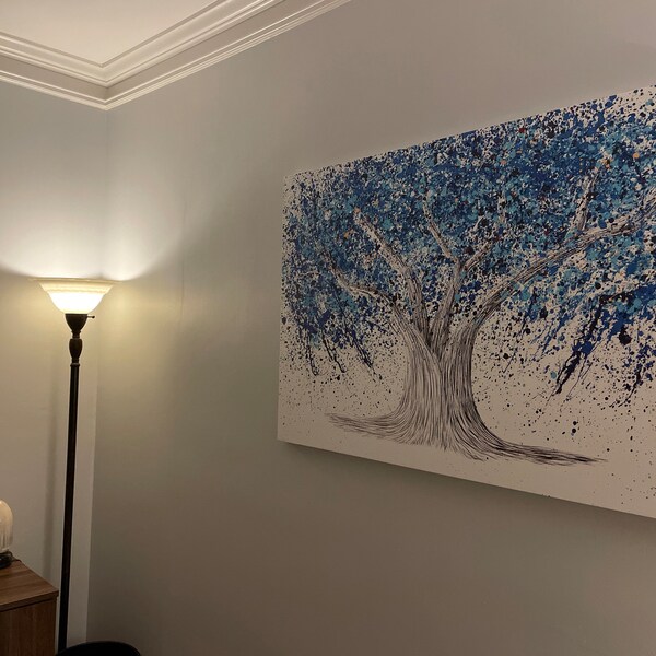 BROWN TREE of Life With Black Background CANVAS Print Art – Ready to ...