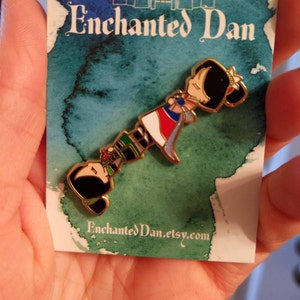 Mulan Inspired Hard Enamel Flip-pin - Etsy