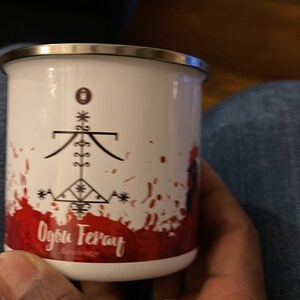 KOUZEN medium Size Enamel Mug Kouzen Zaka Azaka Mede | Etsy