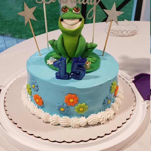 Fondant Frog Prince Cake Topper - Etsy