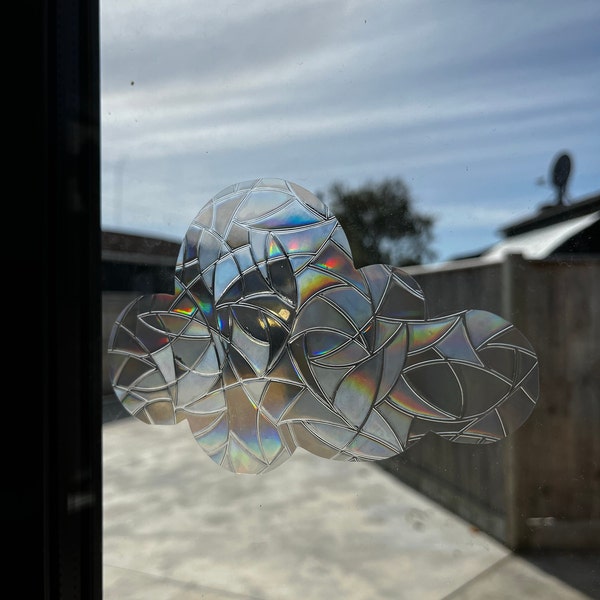 Cloud Window Cling Sun Catcher Decals - Rainbow Maker Sets - Reusable ...
