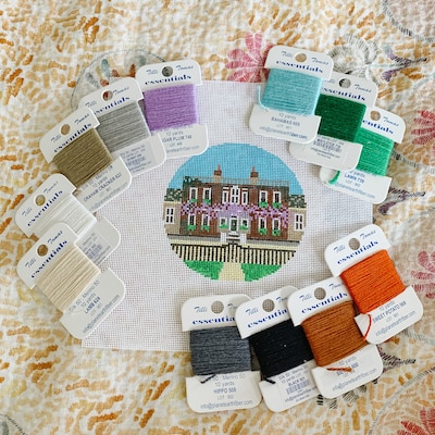 New York Public Library Lion Handpainted Needlepoint Canvas - Etsy