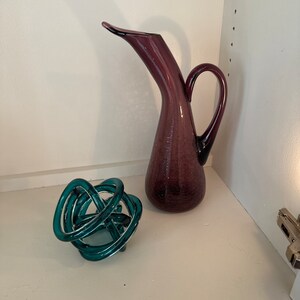 Vintage Pitcher LE Smith Glass Moon and Stars Pattern Blue Pitcher - Etsy