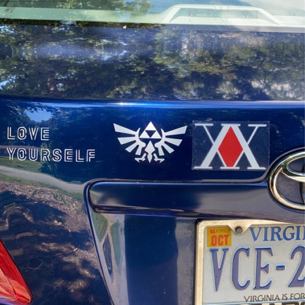 Legend of Zelda Hyrule Crest Triforce Vinyl Decal Car Window Bumper ...