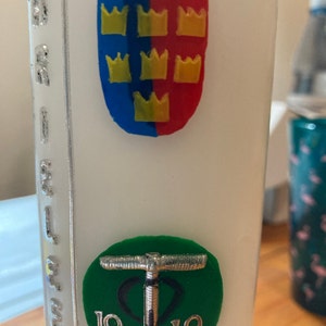 Kerze zur Einschulung handverziert Wunschname - Etsy.de