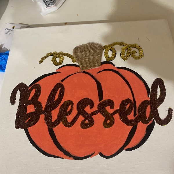 Blessed Svg/eps/png/dxf/jpg/pdf, Pumpkin Svg, Pumpkin Silhouette ...