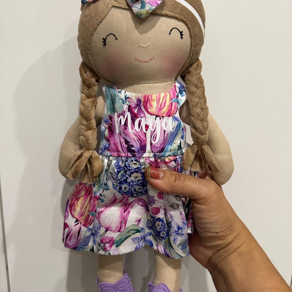 Handmade Rag Doll, Design Your Own Doll, Custom, 40cm (16”), Dress up ...
