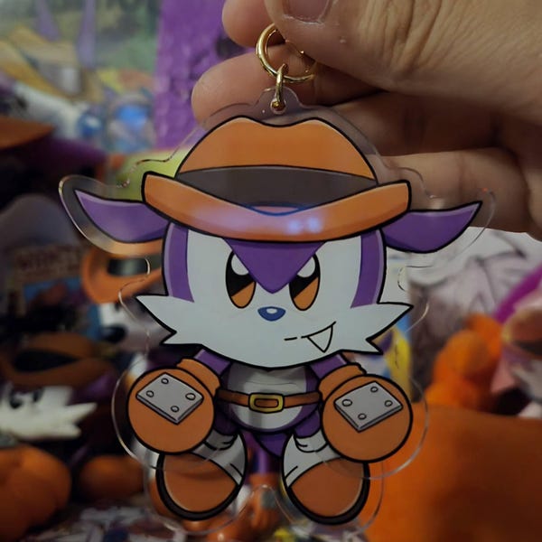 Sonic and Friends Dangling Acrylic Keychain: IDW Surge, Kit, Tangle ...