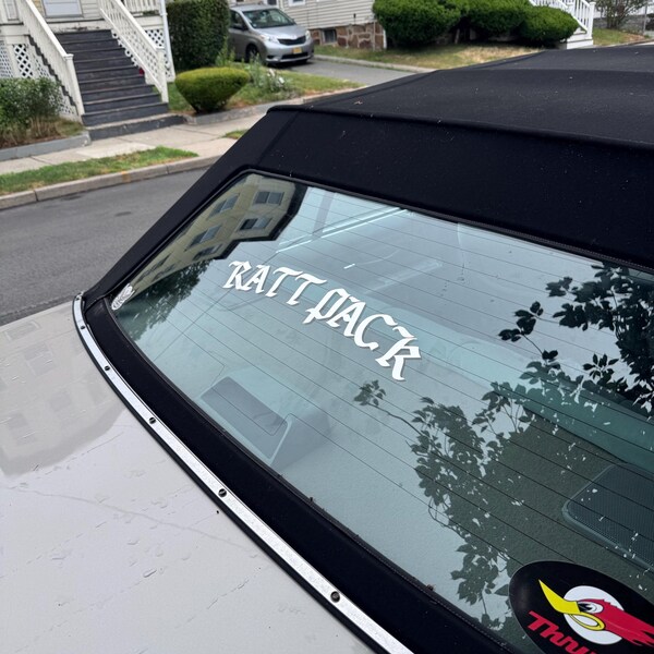 Custom Windshield Decal - Insert Your Own Text - Etsy