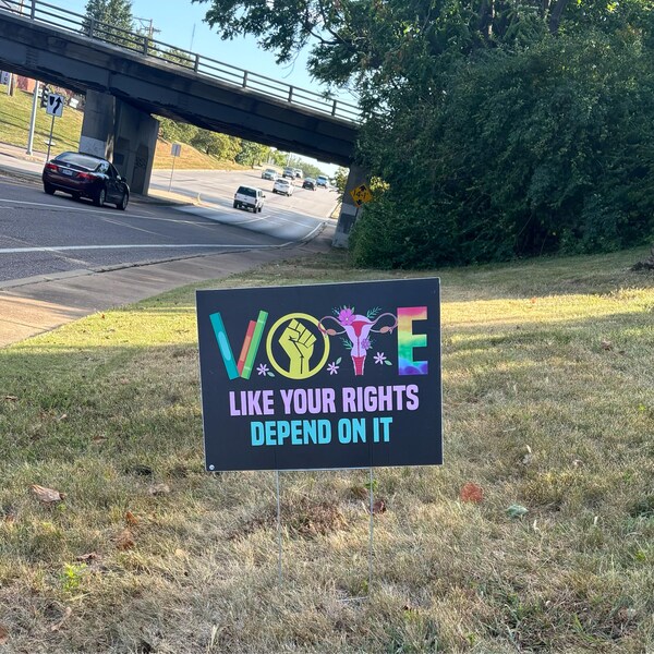 Democracy Lawn Sign/dictator or Democracy/democracy Yard Sign/dictator ...