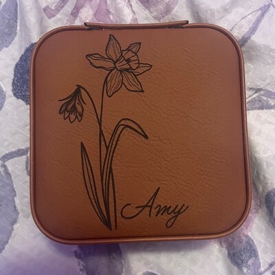 Custom Initial Coaster Set, 6 Piece Coaster Set, Vegan Leather Coaster ...