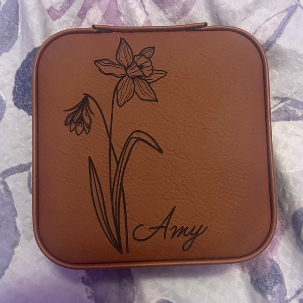 Custom Initial Coaster Set, 6 Piece Coaster Set, Vegan Leather Coaster ...