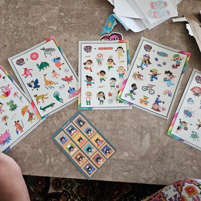 Sticker the Rainbow Book Sticker Book Sticker Activity Rainbow Sticker ...
