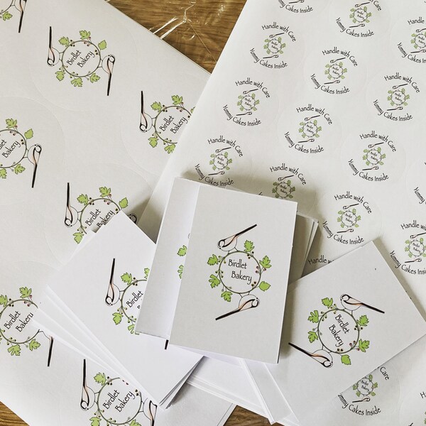 Happy Post Stickers // Happy Post Labels // Heart Stickers // Packaging ...