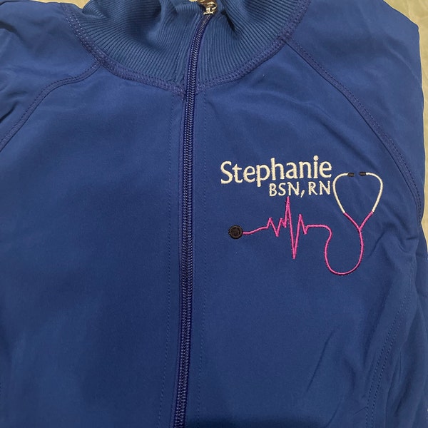 Stethoscope Heartbeat Embroidery Design - Medical EKG Pulse Machine ...