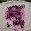 Airbrush Boombox 90s Brick Wall Custom T Shirt / Hoodie Sweatshirt - Etsy