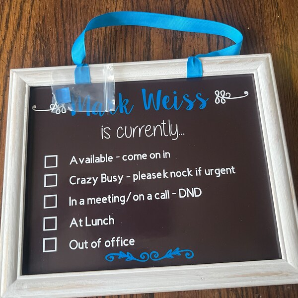 Office Message Board Sign,unavailable Sign,not Here Door Sign,i'm ...