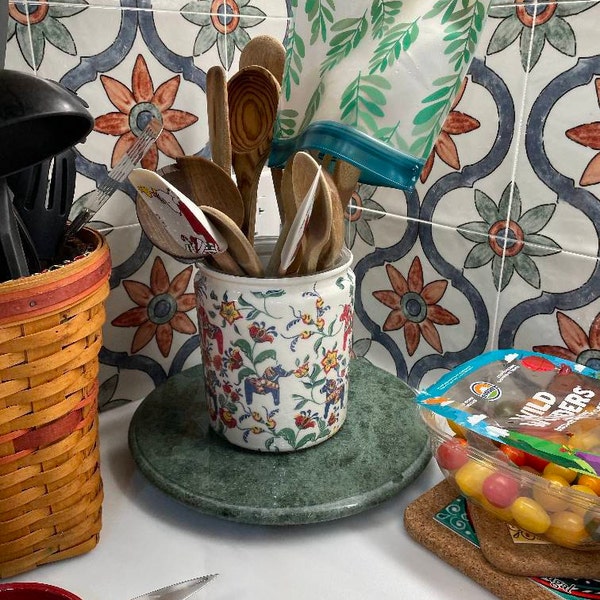 Extra Large Honey Bee Utensil Holder, Honey Bee Caddy, Honey Bee Crock ...