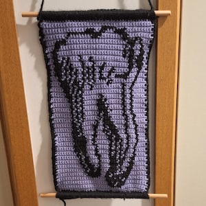 Heart Snake Eyes Tapestry Crochet PDF Pattern, Dice Single Crochet ...