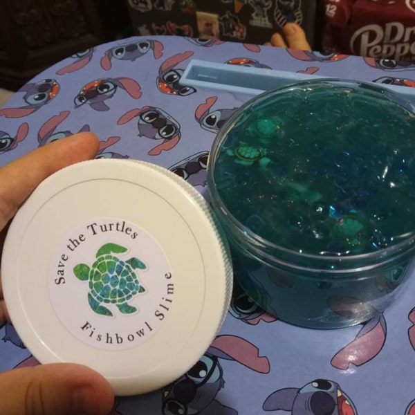 Fishbowl Slime, Save the Turtles, Scented Slime, Clear W/turtle Charms ...