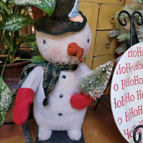 Primitive E-PATTERN Snowman Stumps - Etsy