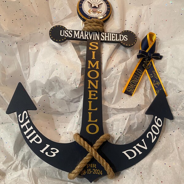Personalized Navy Graduation Anchor: Bootcamp PIR Sailor Gift - Etsy