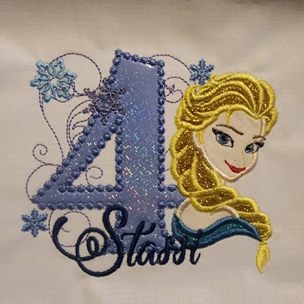 Frozen Swirls Birthday Numbers Whole Set From 1 up to 9 With Wide Pearl ...