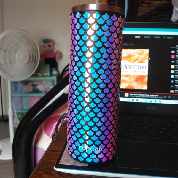 Mermaid Scales Holographic Vinyl Decal Stickers // Mermaid Decor ...