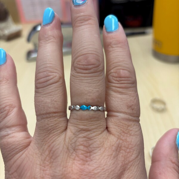 Swimming Against the Current. Dainty Sterling Silver Ring. School of ...