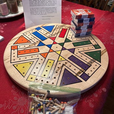 Fast Track 18 or 24 Maple amishcountry Game Board W/cards ...