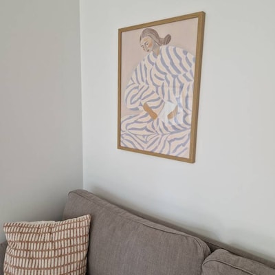 Abstract Woman Reading Book Wall Art Modern Abstract Art Modern Simple ...