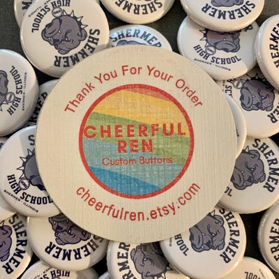 25 Custom Buttons 1.25 Pinback Buttons, Design Your Own Button, Personalized Buttons ...