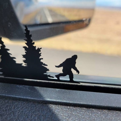 Bigfoot Windshield Decal Wrangler Big Foot Sticker Sasquatch Easter Egg ...