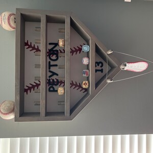 Softball Ring and Ribbon/medal Display SB2 - Etsy