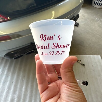 Personalized Wedding Cups Frost Flex Cups, Customizable for Couples ...