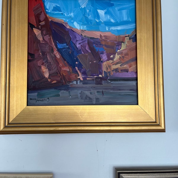 Neil Adamson - Original, Acrylic Oil Painting, 'bell Florida Railroad ...