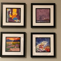 The Simpsons Homer Bush Watercolour Print Scenic Simpsons - Etsy UK