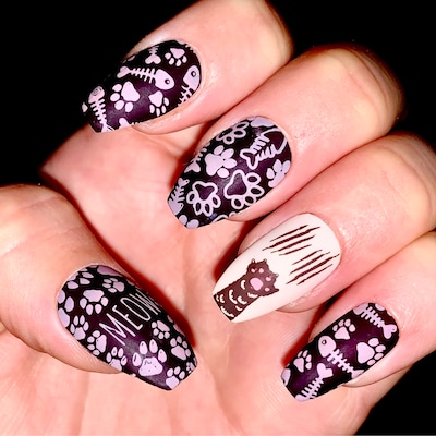 Cats Fake Nails, Press on Nails, False Nails, Faux Nails. Cat Lovers ...