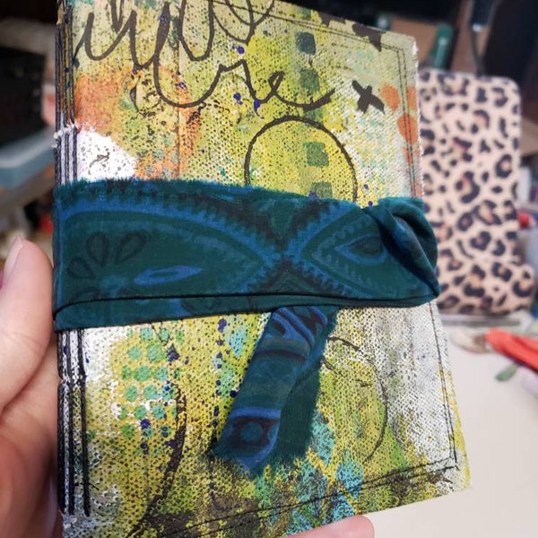 Handmade Painted Paper Cover Journal - Etsy