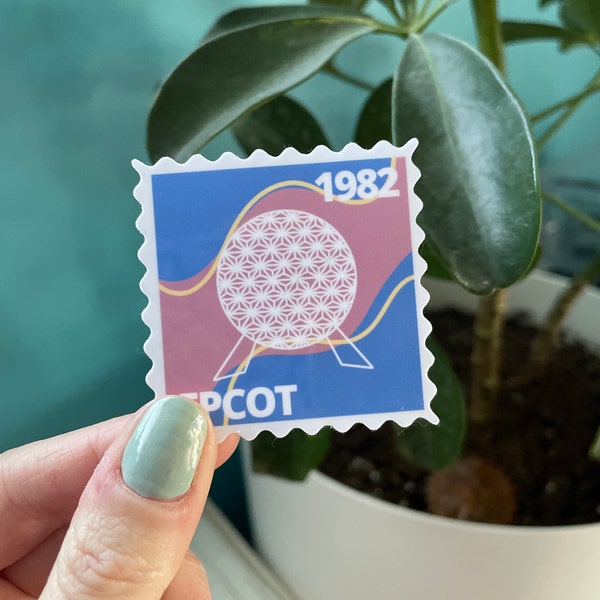 Epcot-inspired Stamp Sticker| Epcot Spaceship Earth Sticker| Epcot Ball ...