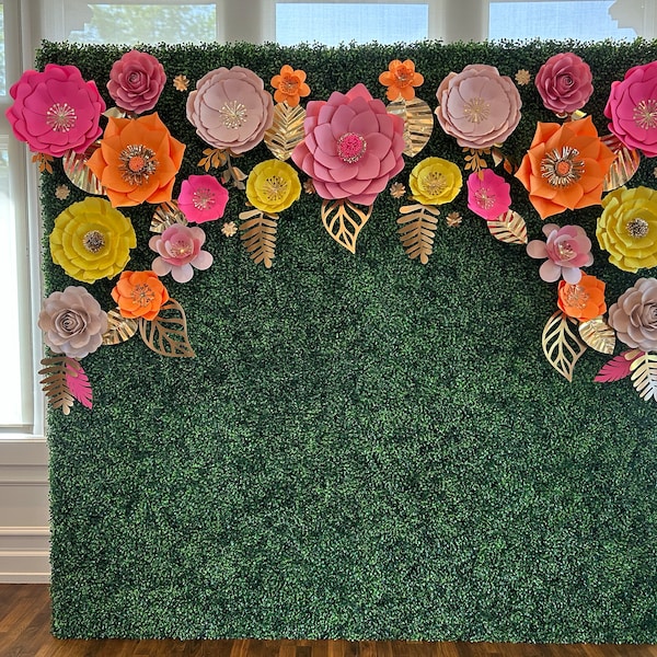 Spring Paper Flowers, Paper Flowers Parties, Paper Flowers Background ...