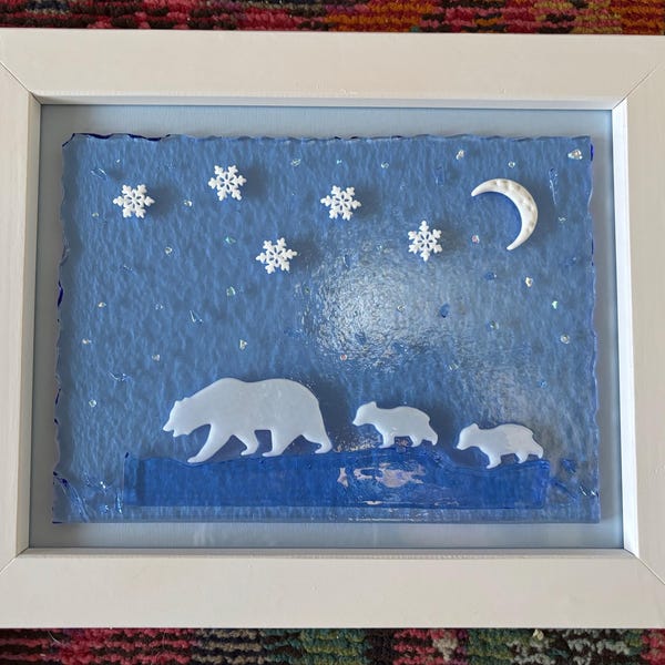 COE90 "koi Fish" Dots for Fused Glass Art Projects (orange Transparent ...