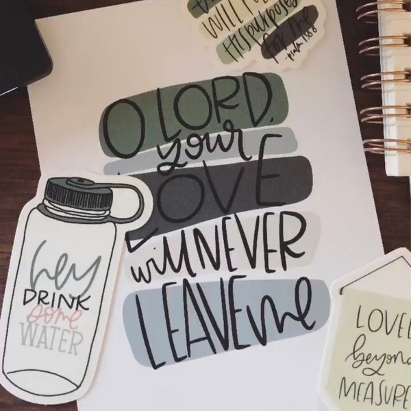 Christian Sticker | the Lord Will Fulfill His Purposes for Me Psalm 138 ...